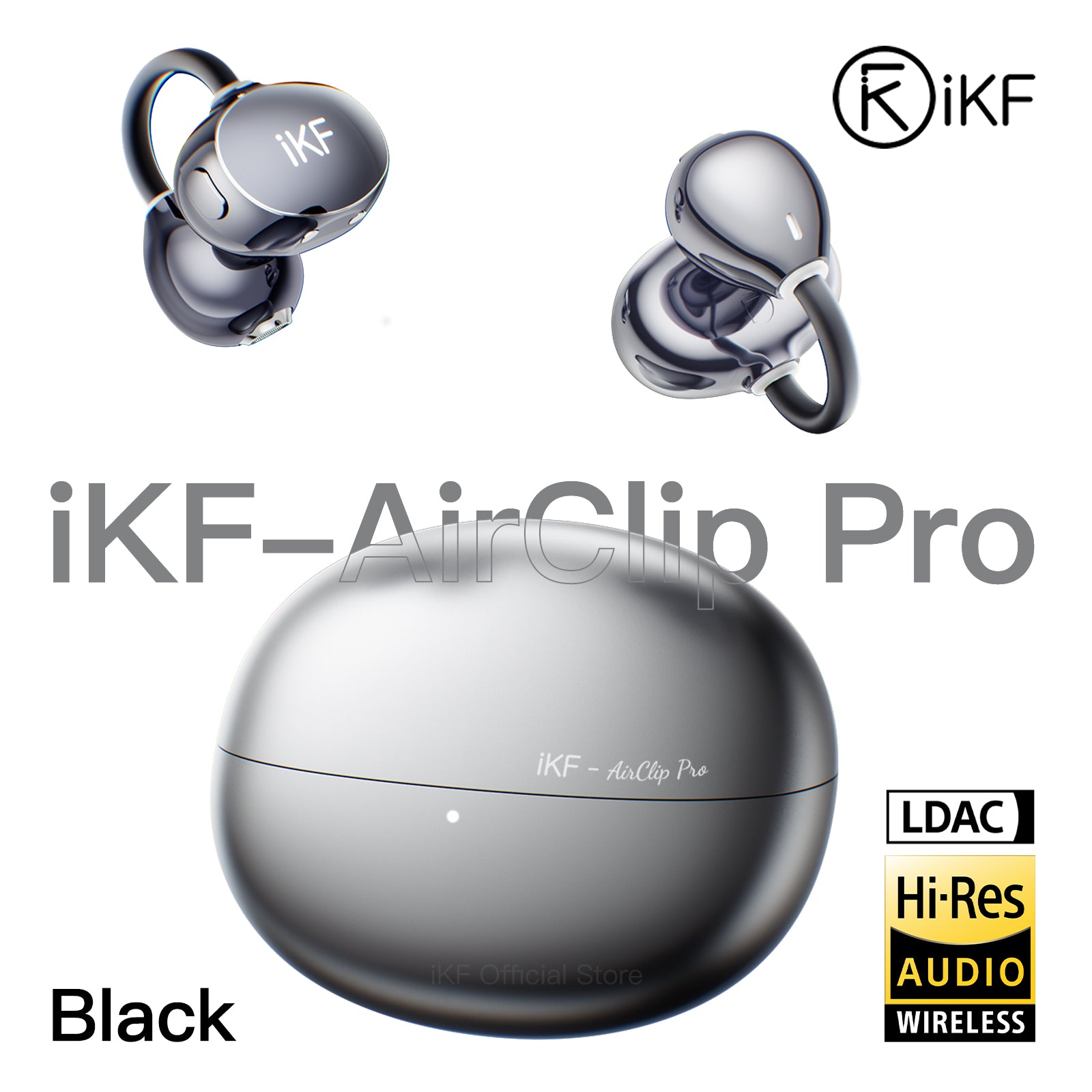 iKF AirClip Pro Wireless Bluetooth Earbuds丨Ear Clip Earphones, Open Ear ...